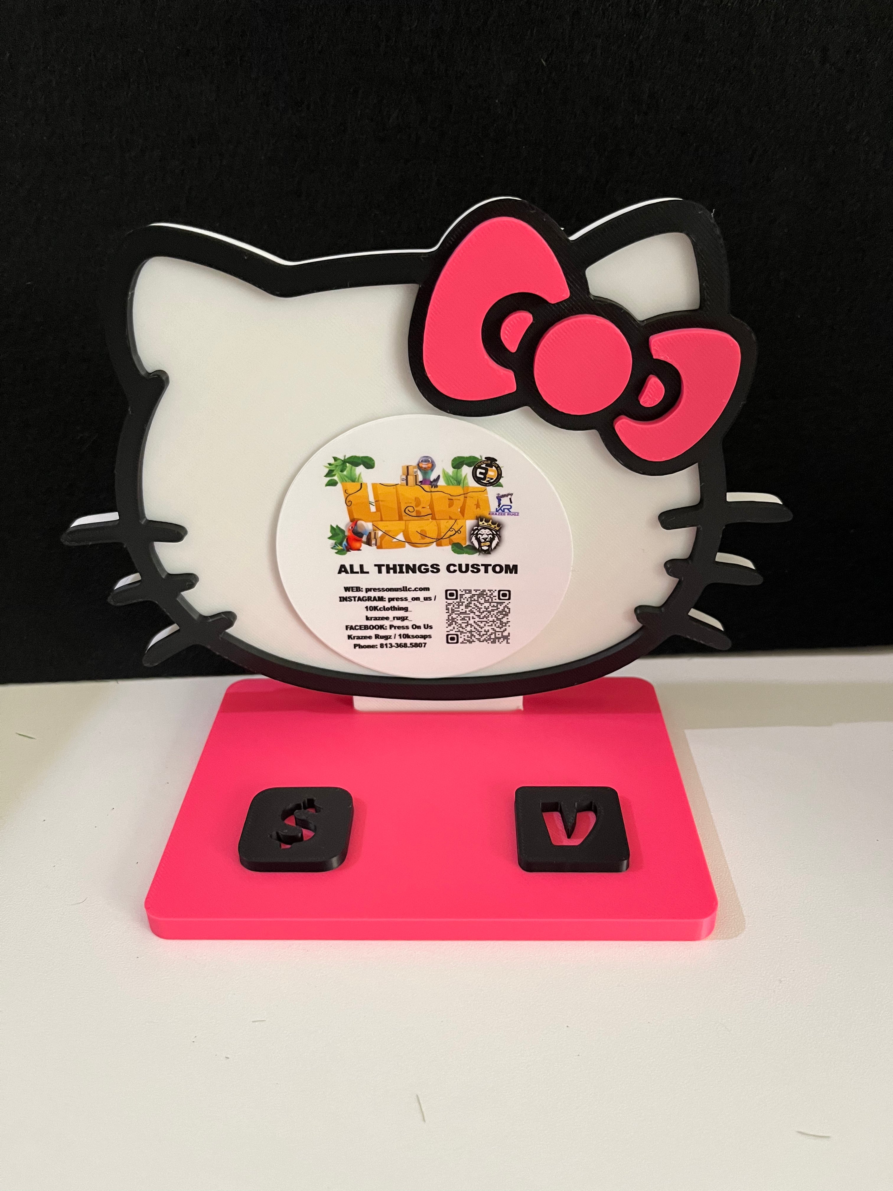 Hello Kat vender pay sign 3MF FILE – LIBRAZON